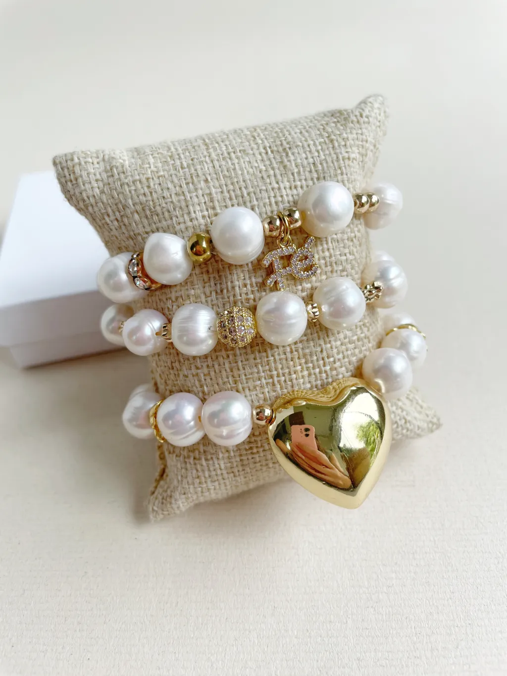 Set perlas corazón - Tabizú